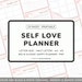 Self Love Journal - Planner Printable, Wellness Journal, Self Care ...