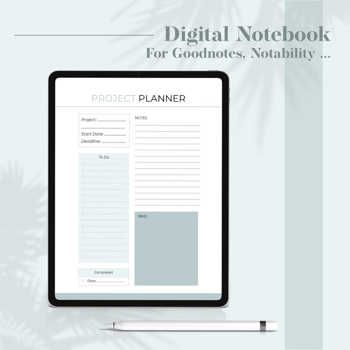 Project Draft Planner Printable Template KDP Interiors Editable ...