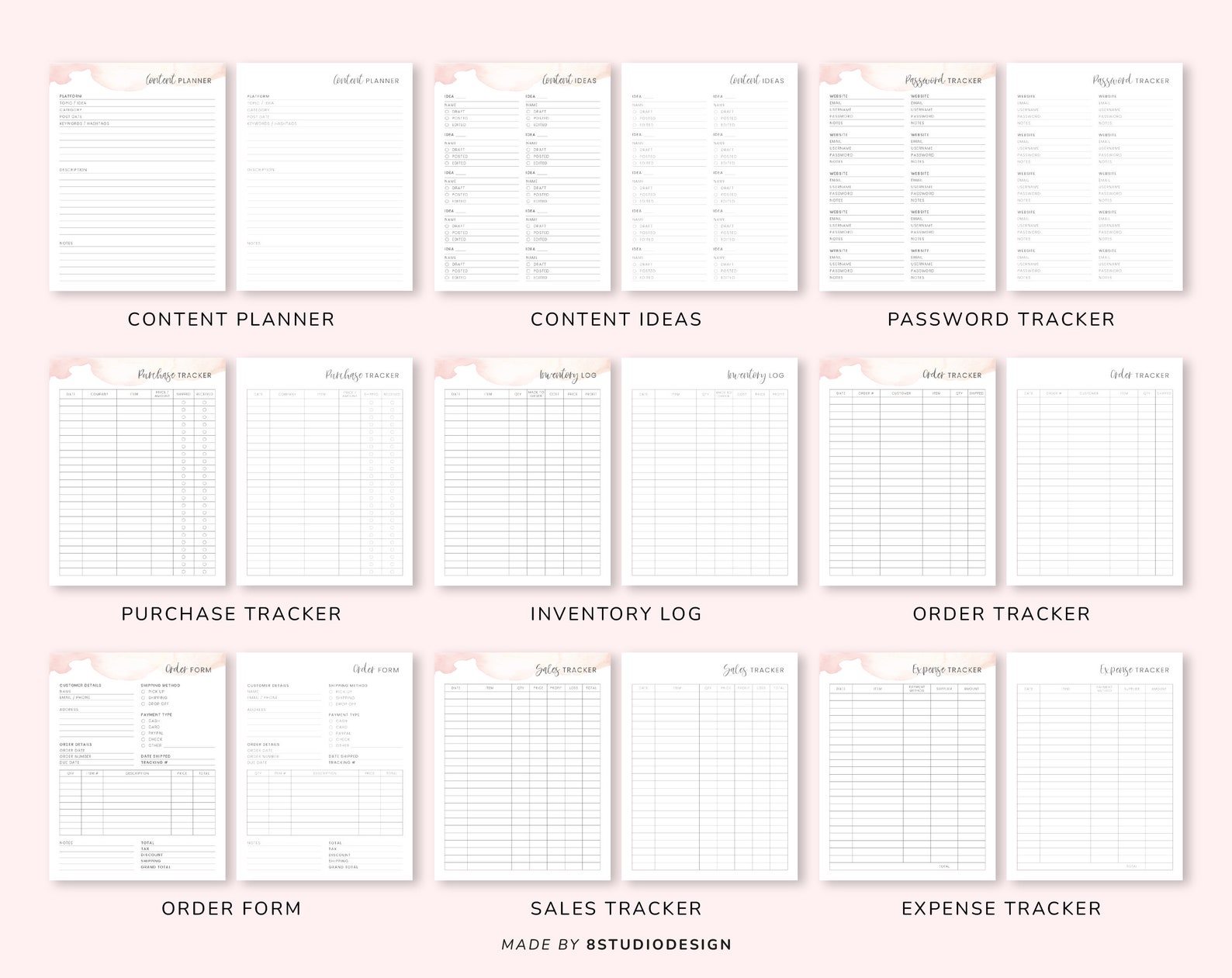 Business Planner Planner Printable, Small Business, Business Organizer ...