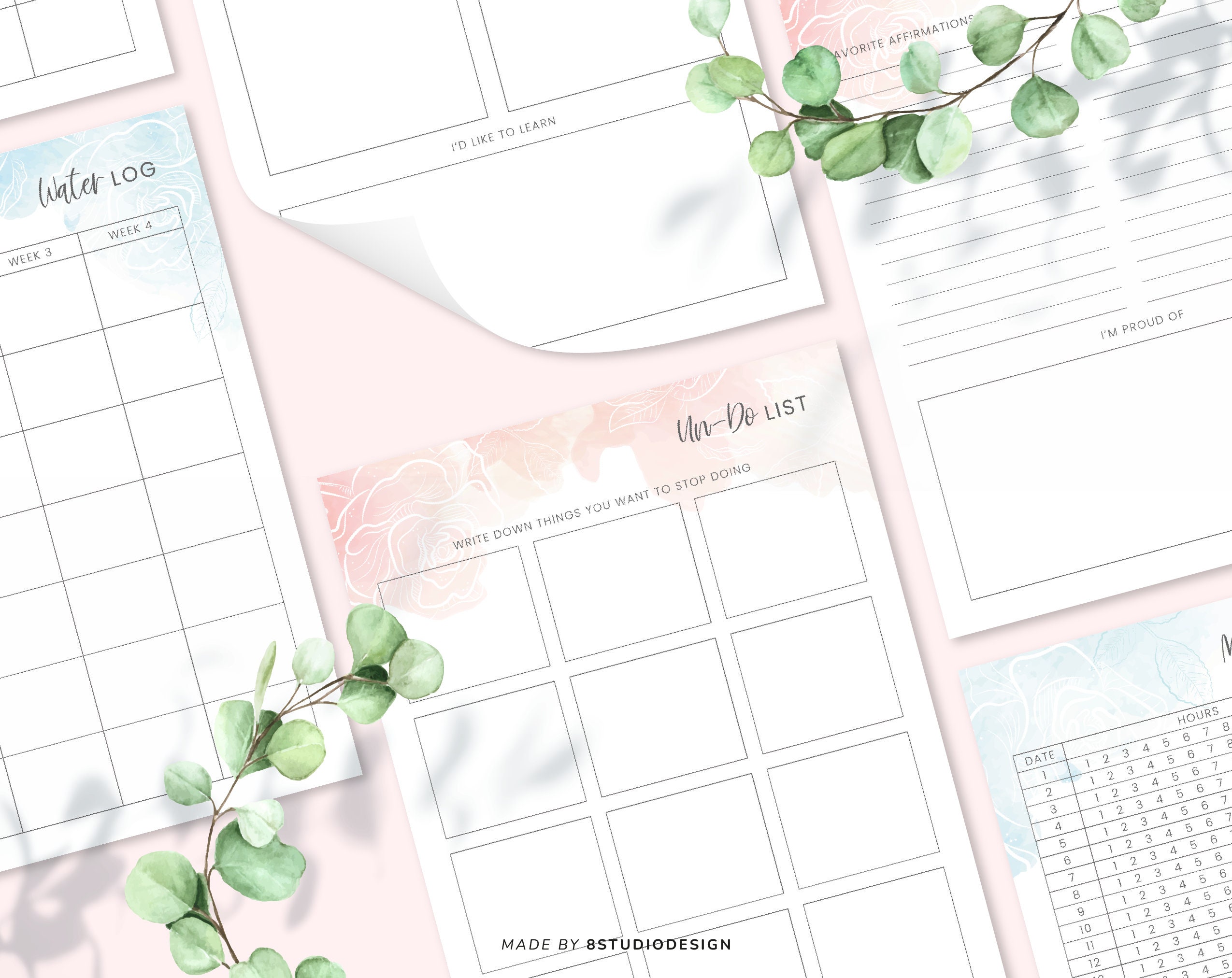 Self Love Journal Planner Printable Wellness Journal Self - Etsy