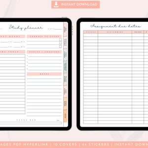 Student Digital Planner, College School iPad Planner, Academic Digital ...