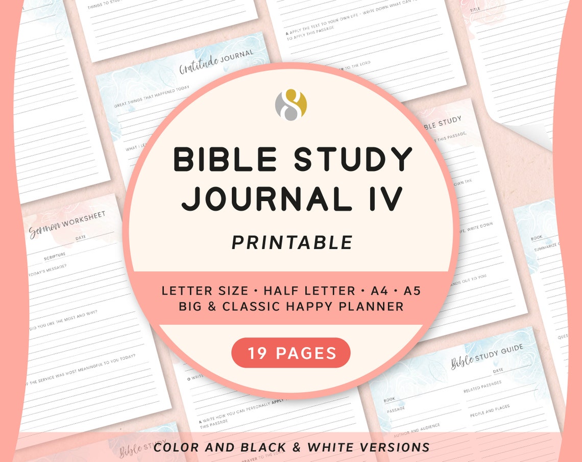 Bible Study Planner Printable Prayer Journal Christian | Etsy