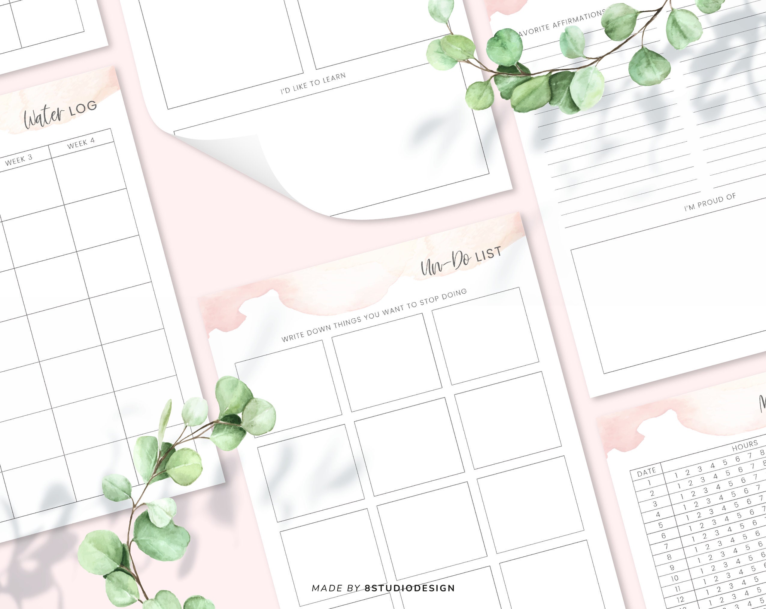 Self Love Journal - Planner Printable, Wellness Journal, Self Care ...