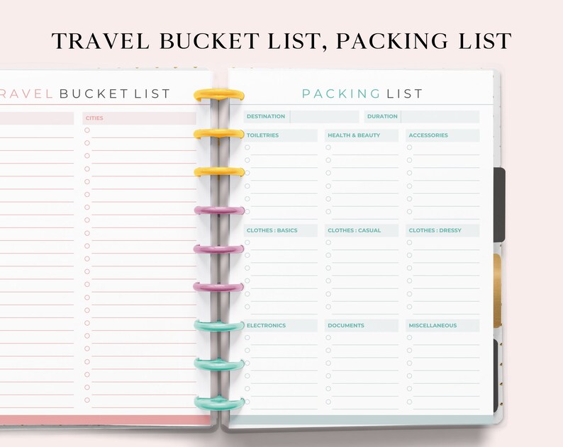 Travel Planner Printable - Travel Planner Itinerary, Planner Template ...