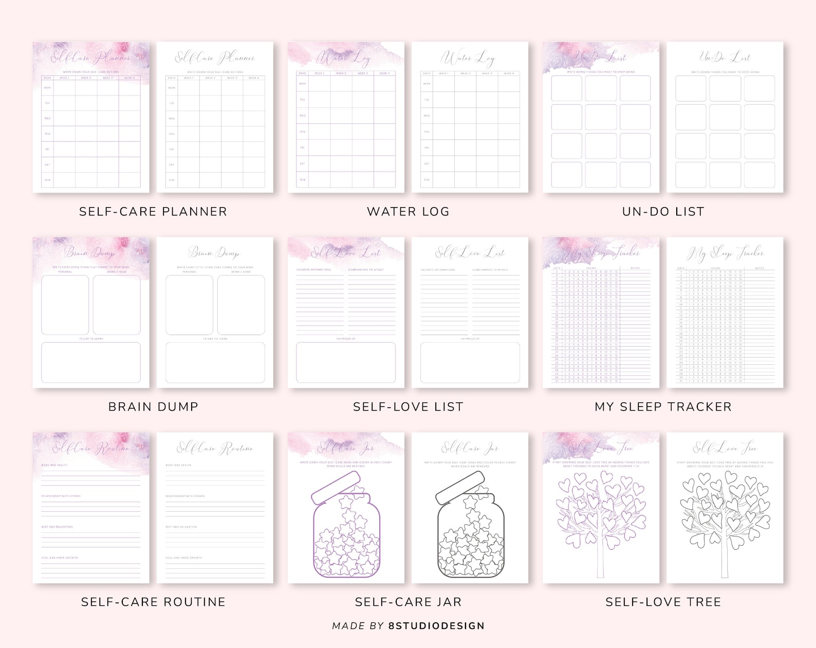 Self Love Journal Planner Printable Wellness Journal Self - Etsy