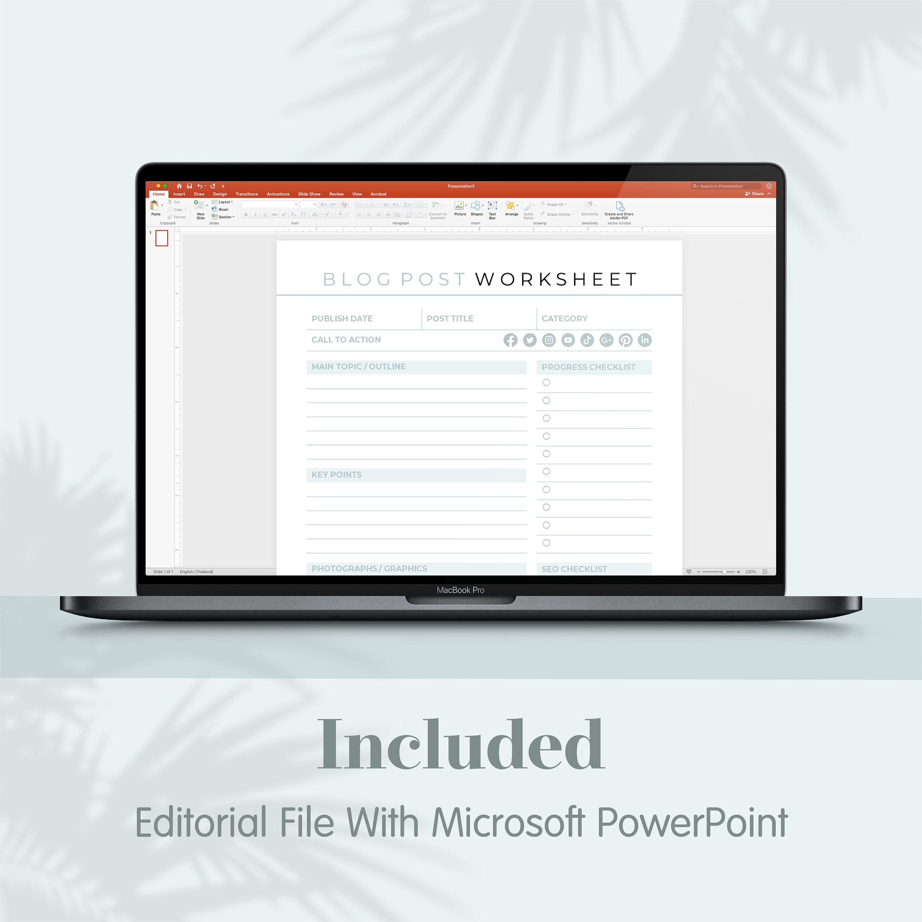 Blog Planner Printable Template KDP Interiors Editable, Printable PDF ...