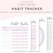 Habit Tracker Journal Planner Printable, Month Habit Tracker, Habit ...