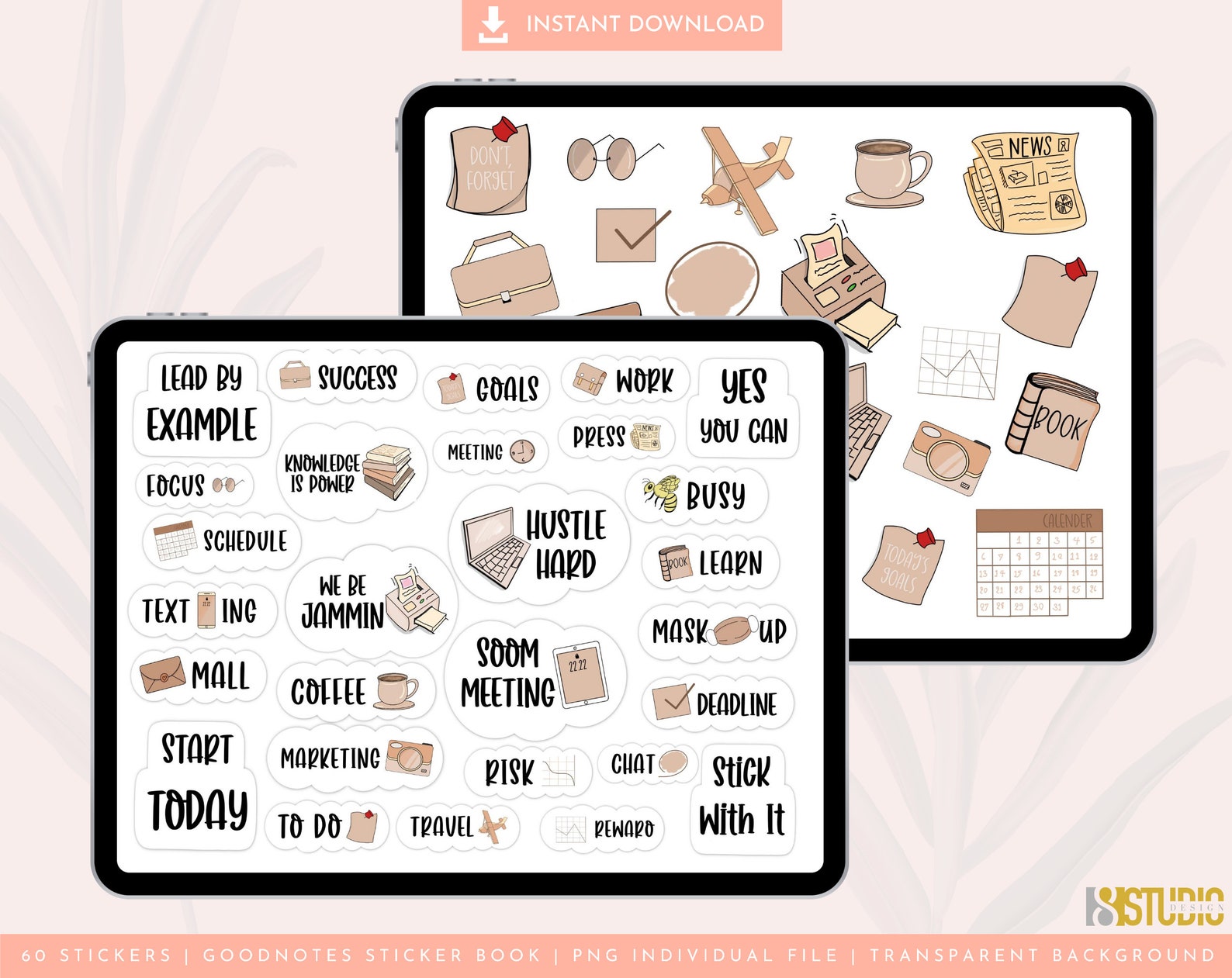 Office Digital Stickers - Digital Stickers Book, Goodnotes and PNG ...