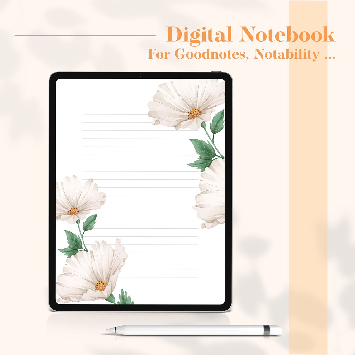 Watercolor Floral Printable Stationery 3 - Lined and Unlined ...