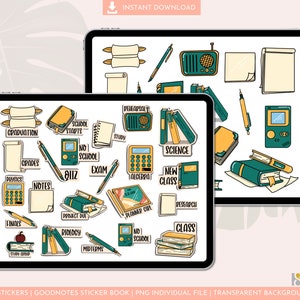 Study Digital Planner Sticker - Digital Stickers for Goodnotes, Study ...