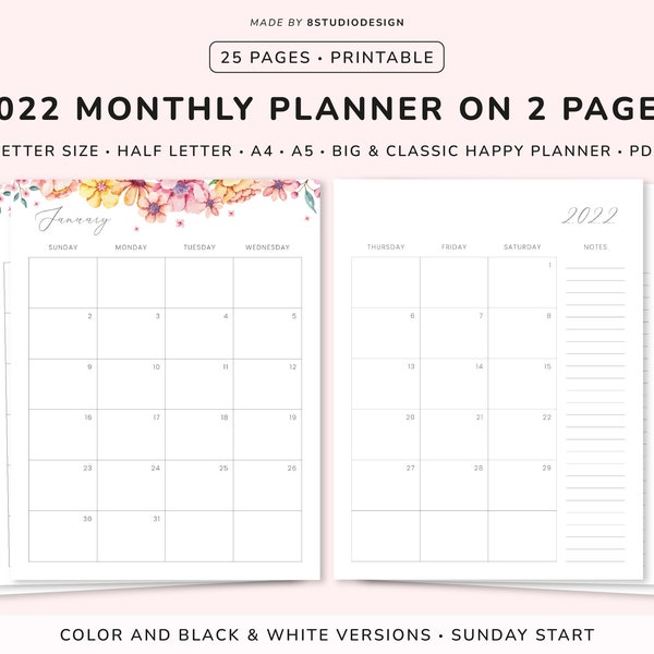 Printable Planner - Etsy