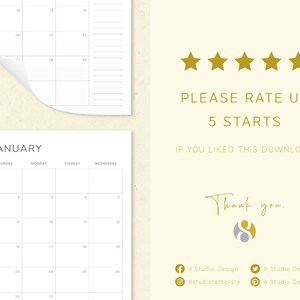 2022 Monthly Planner Printable Dated Month on 2 Pages | Etsy