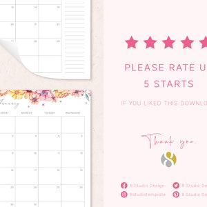 2022 Monthly Planner Printable Dated Month on 2 Pages | Etsy