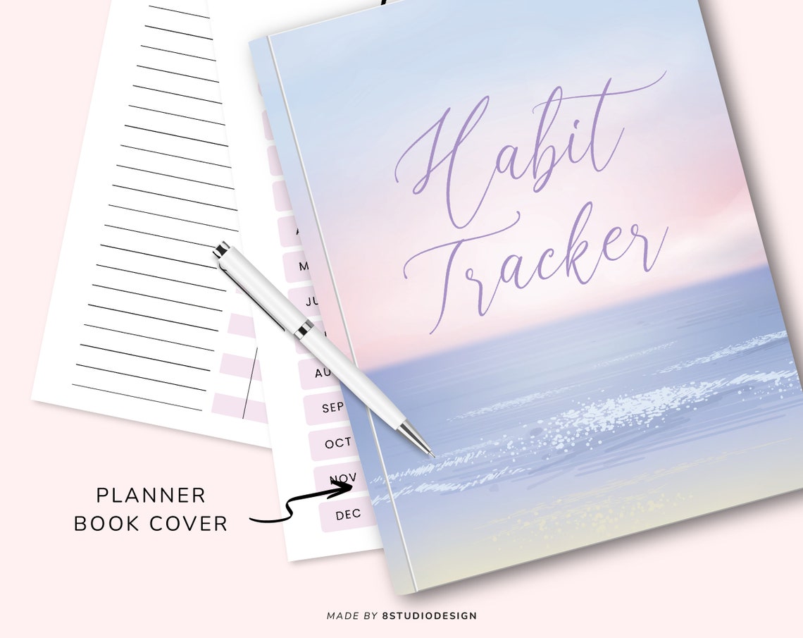 Habit Tracker Journal Planner Printable, Month Habit Tracker, Habit ...