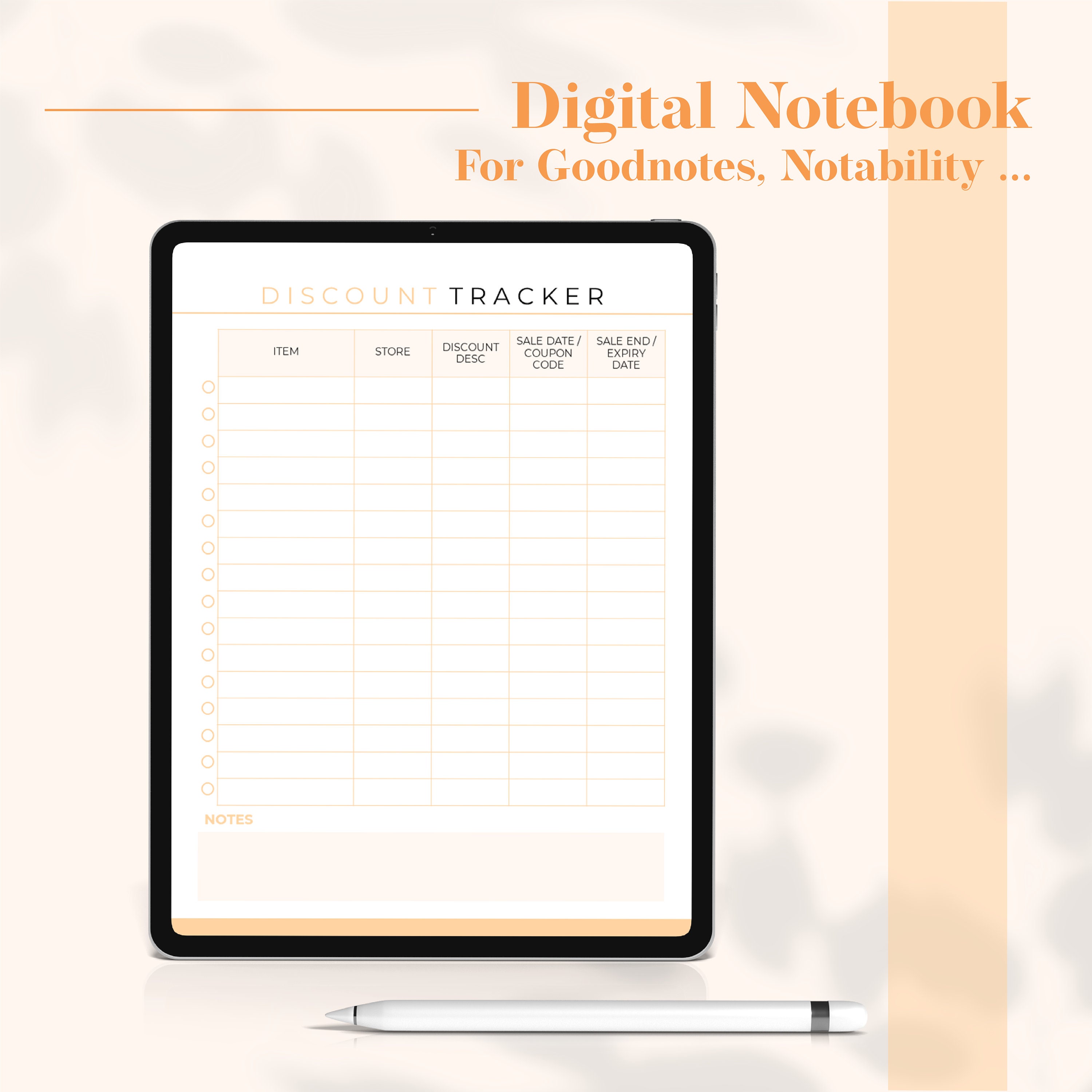 Discount Tracker Printable Template - KDP Interiors Editable, Printable ...
