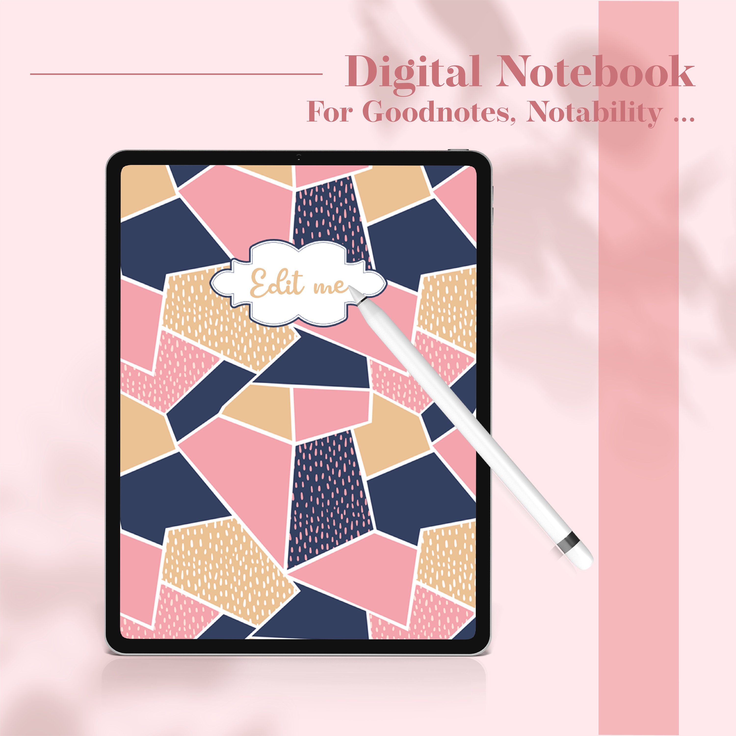 Paperback Book Cover 9 | 6x9+8.5x11 100pages | Digital Pattern Notebook ...