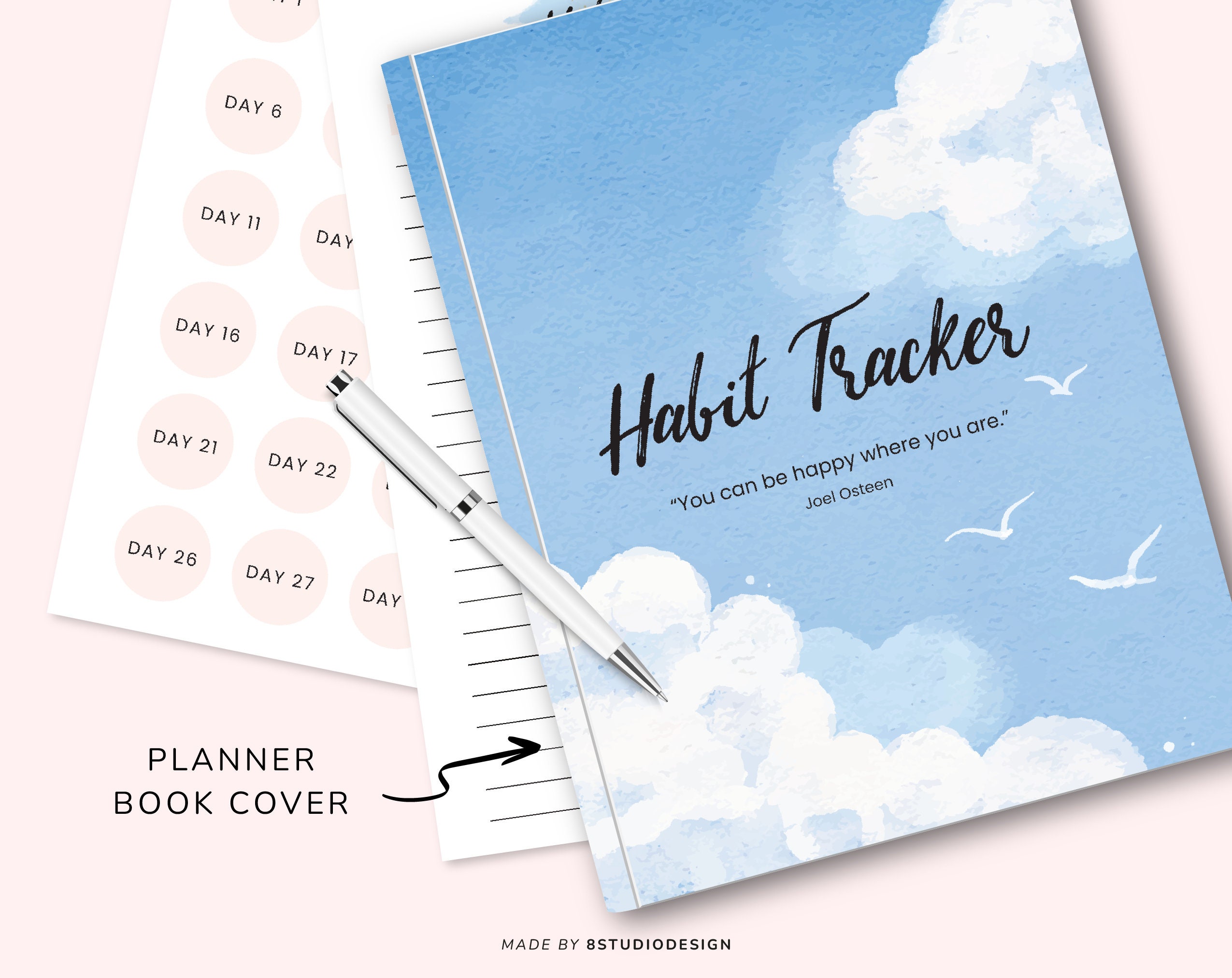 Habit Tracker Journal Planner Printable Month Habit - Etsy