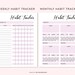 Habit Tracker Journal Planner Printable, Month Habit Tracker, Habit ...
