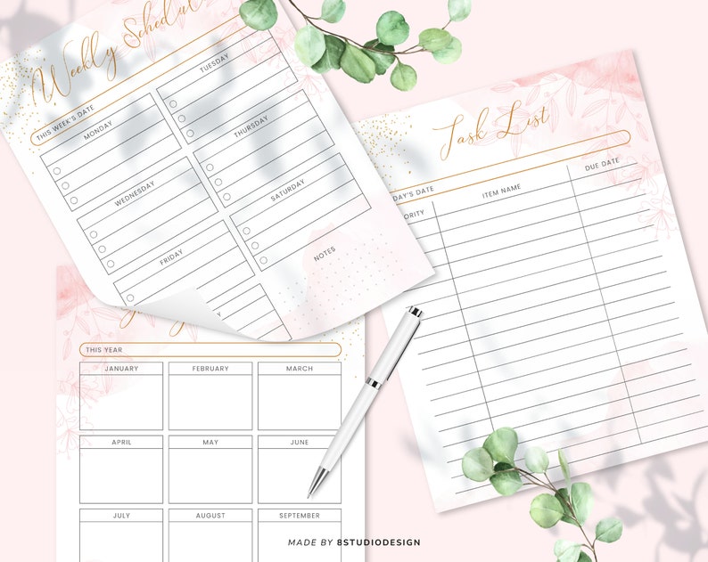 Goal Planner Insert - Planner Printable, Goal Tracker, Goal Setting ...