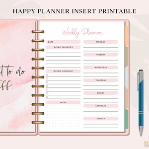 Weekly Planner Template Planner Printable Weekly To Do | Etsy