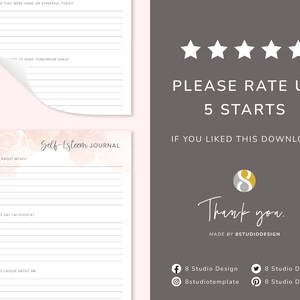 Self Love Journal - Planner Printable, Wellness Journal, Self Care ...