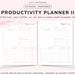 Productivity Planner Printable Daily Weekly Monthly Planner BUNDLE ...