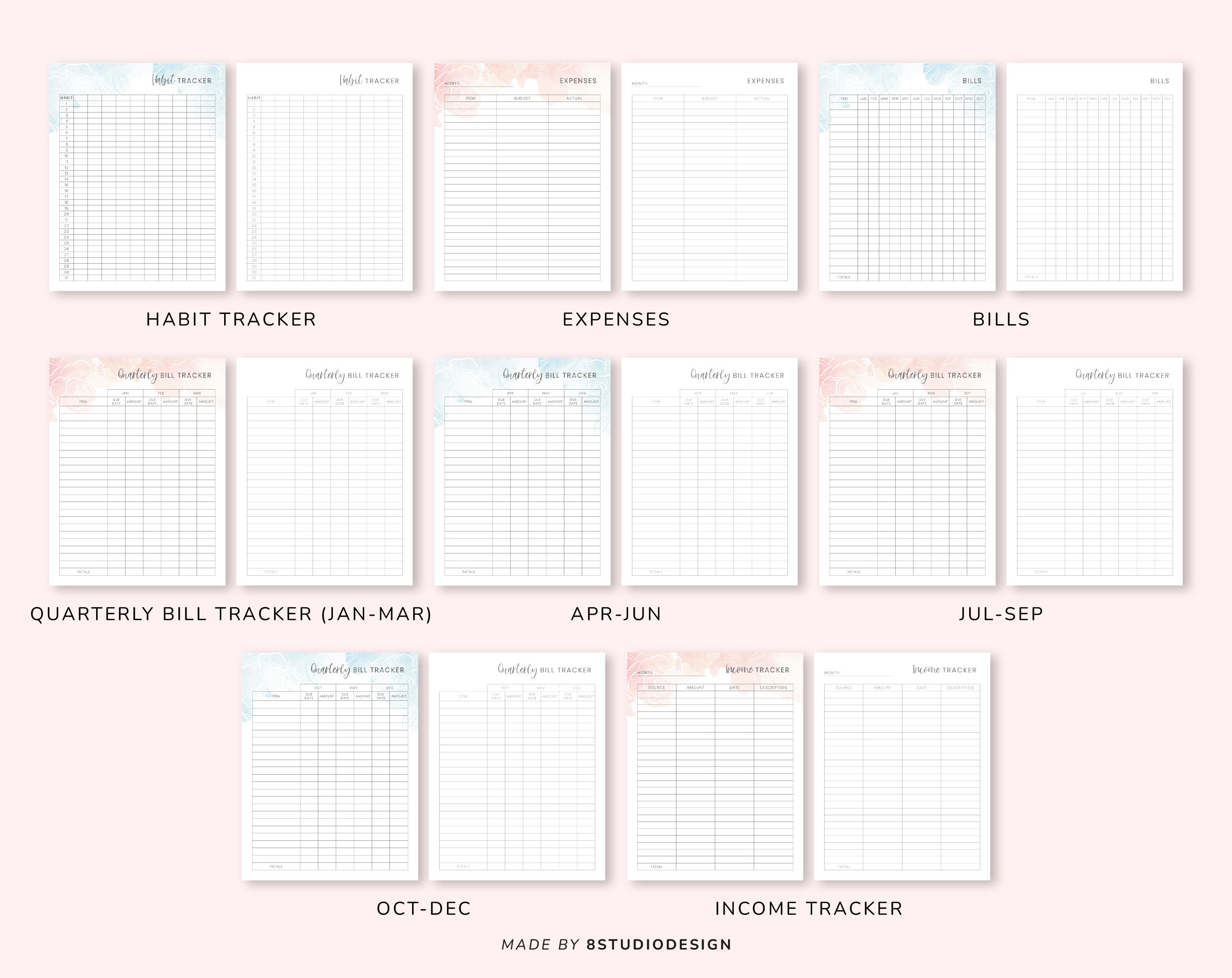 Goal Planner - Planner Printable, Goal Digger, Goal Tracker, Goal Board ...