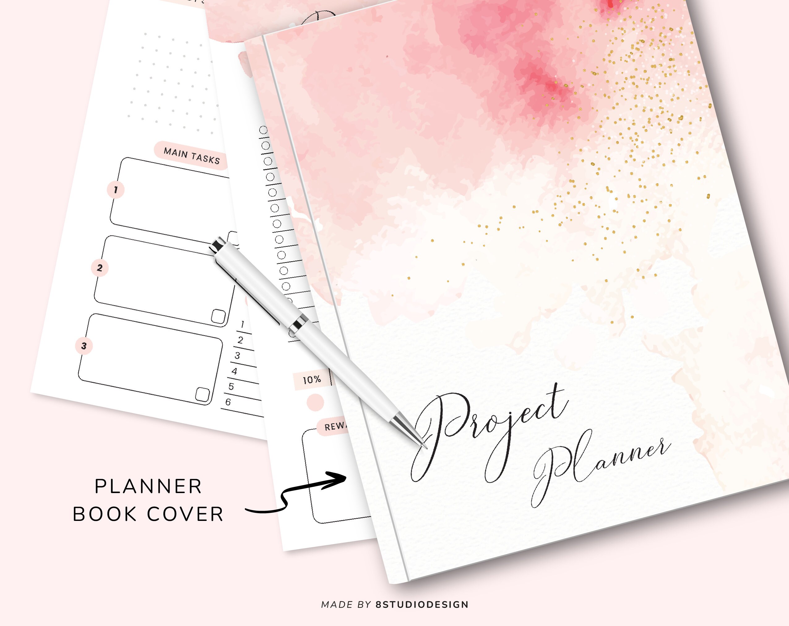 Project Planner Printable - Productivity Planner, Project Management ...