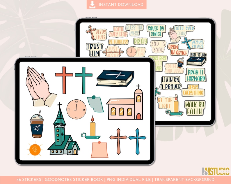 Bible Digital Stickers Digital Stickers for Goodnotes Planner ...