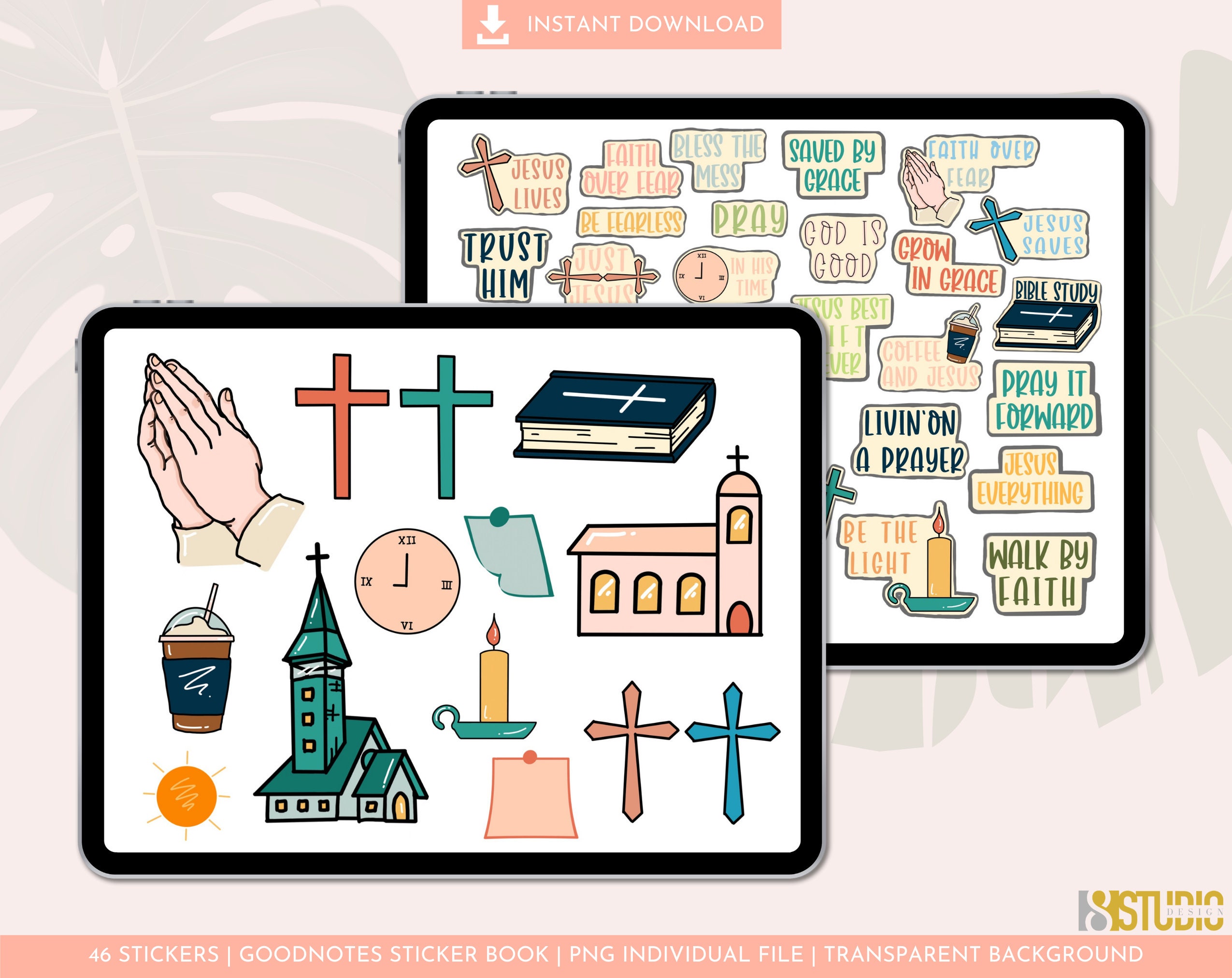 Bible Digital Stickers - Digital Stickers for Goodnotes Planner ...