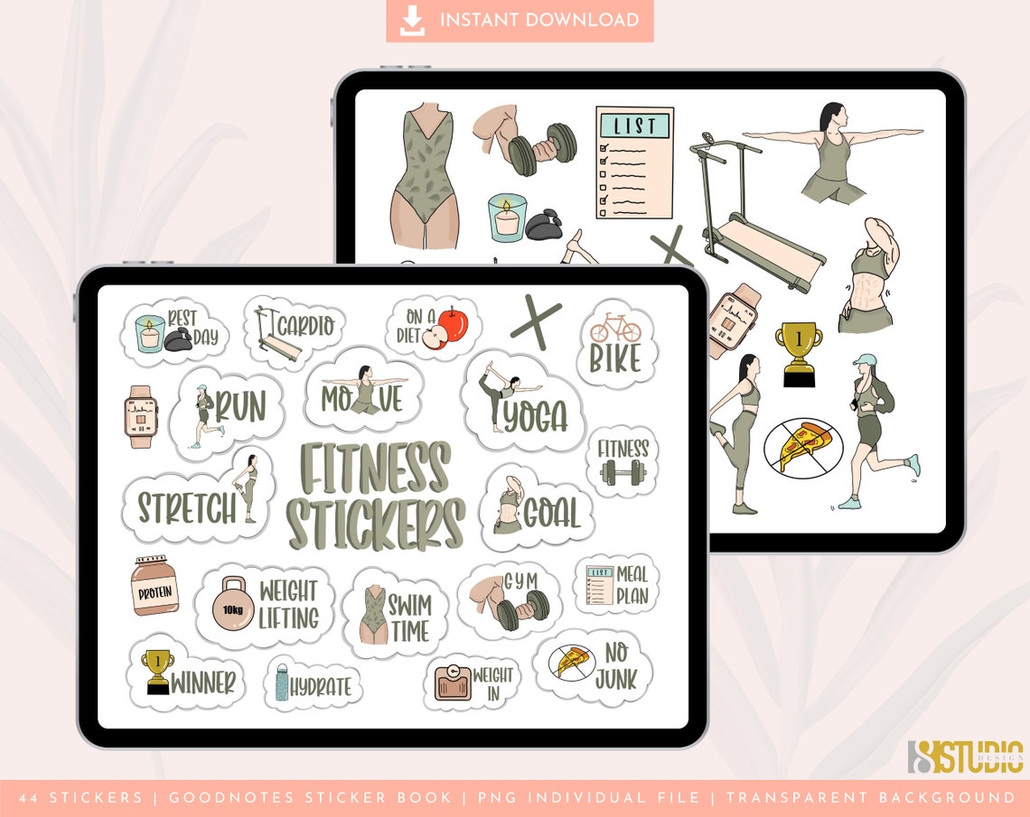 Fitness Stickers for Planner - Weight Loss Stickers - Etsy