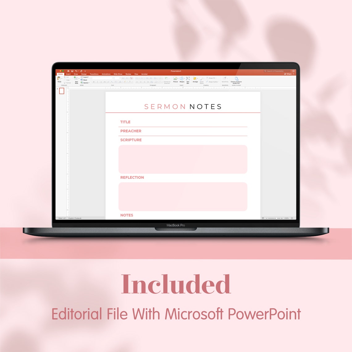 Sermon Notes Planner Template KDP Interiors Editable, Printable PDF ...