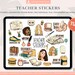 Teacher Stickers - Digital Stickers for Goodnotes, School Pre-cropped ...