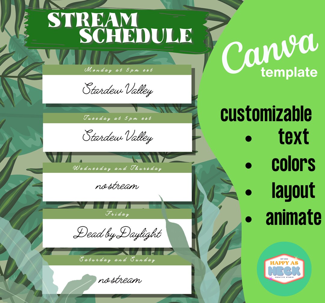 CUSTOMIZABLE Canva Template Streamer Jungle Instagram Story Stream ...