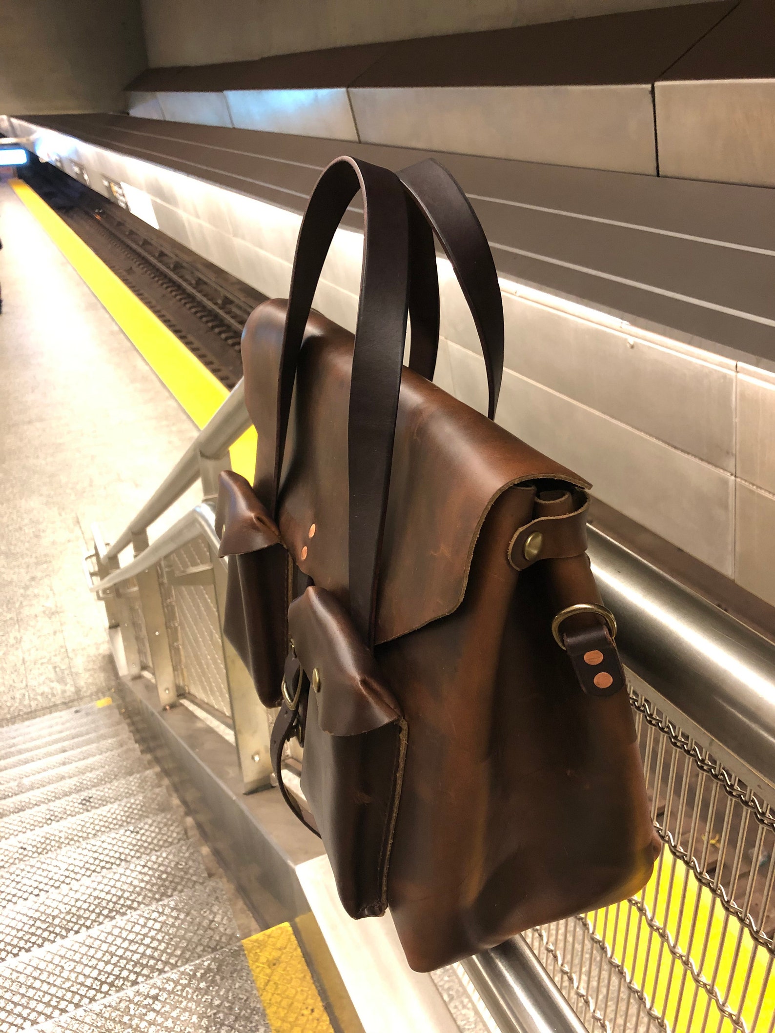 The All American Leather Field Briefcase - Etsy