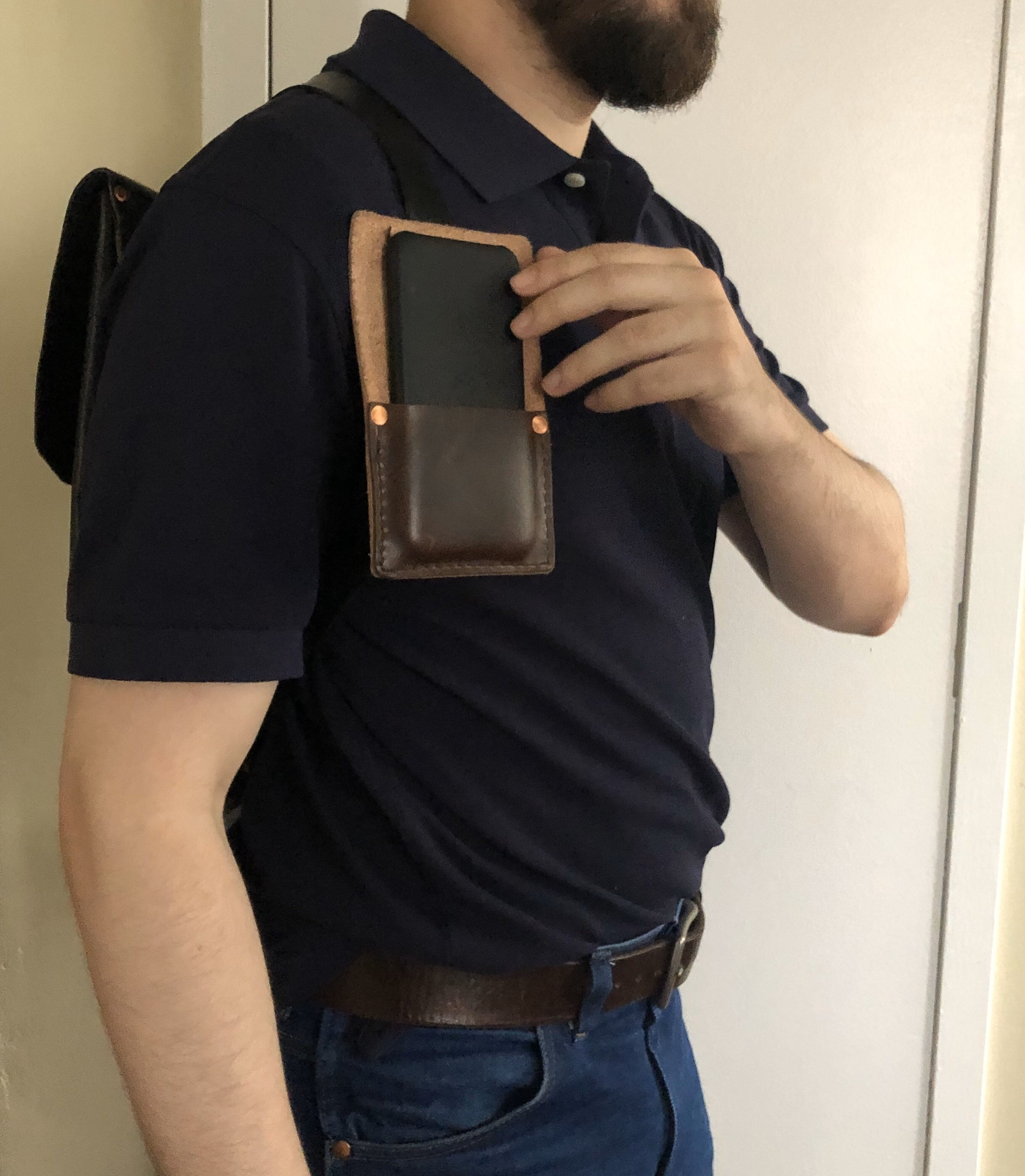 Full Grain Leather Versacase Phone Holster for Belt and - Etsy