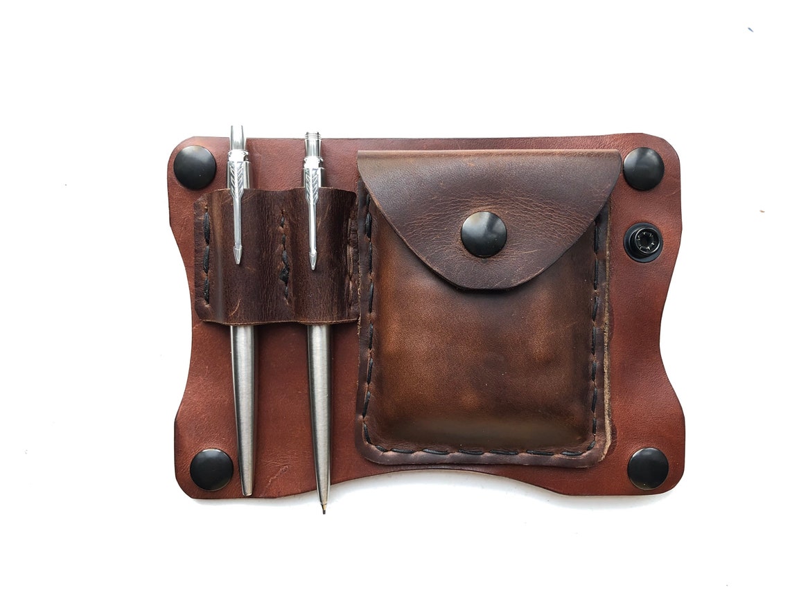 Men's Small Masculine Leather Satchel Bag With MOLLE for Attachments - Etsy