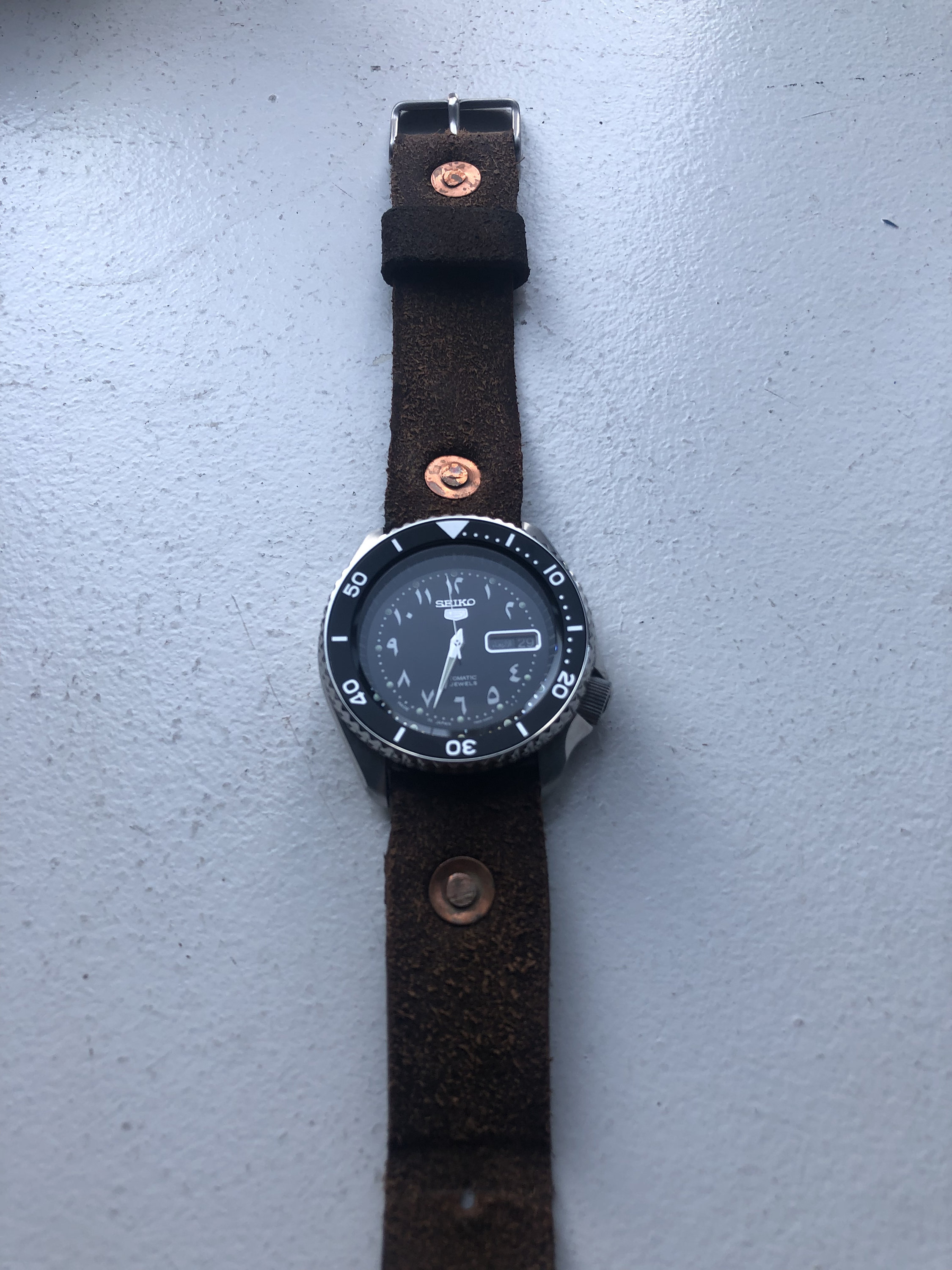 Seiko Diver Watch With Eastern Arabic Numerals Modded - Etsy