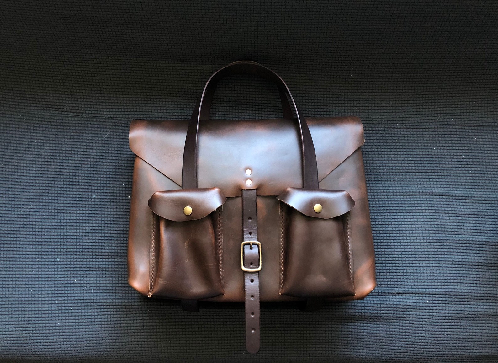 The All American Leather Field Briefcase - Etsy