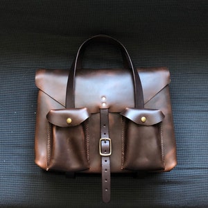 The All American Leather Field Briefcase - Etsy