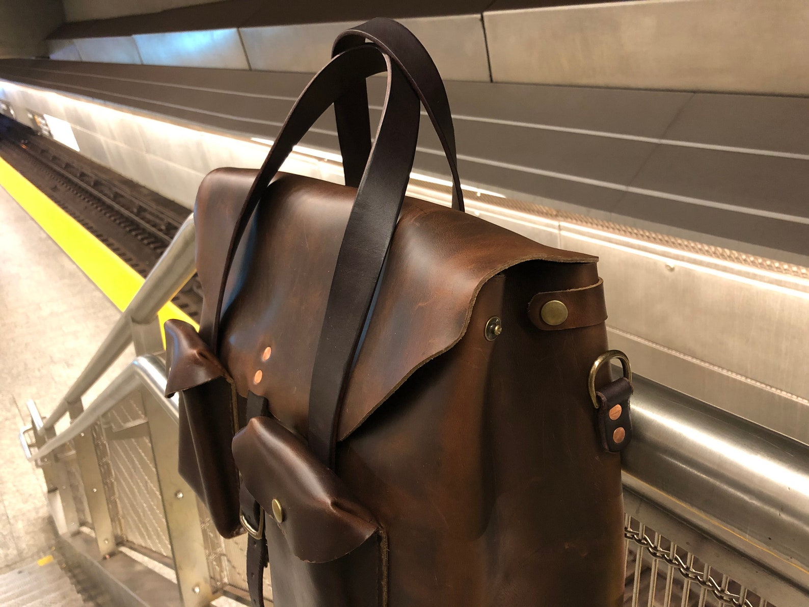 The All American Leather Field Briefcase - Etsy