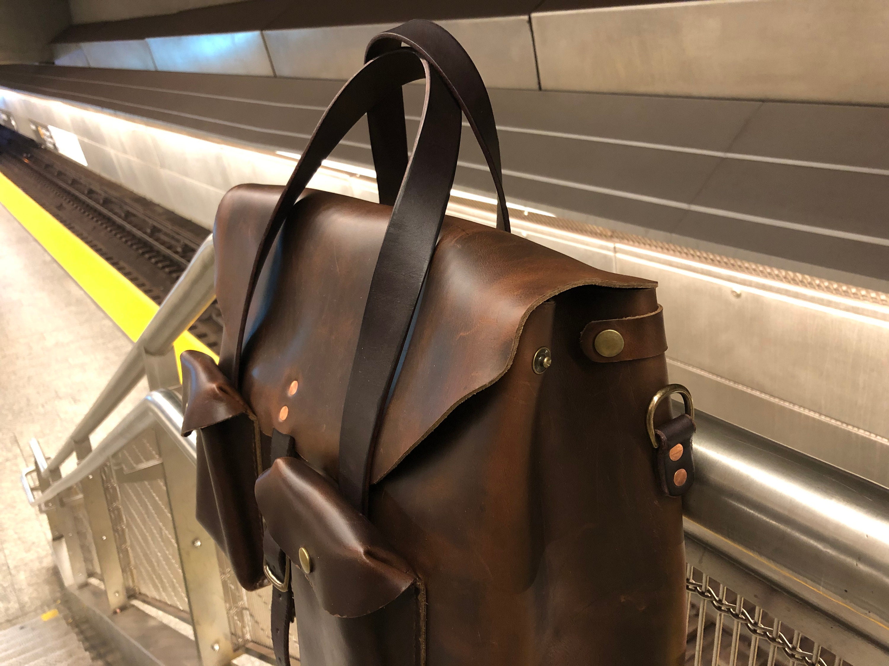 The All American Leather Field Briefcase - Etsy