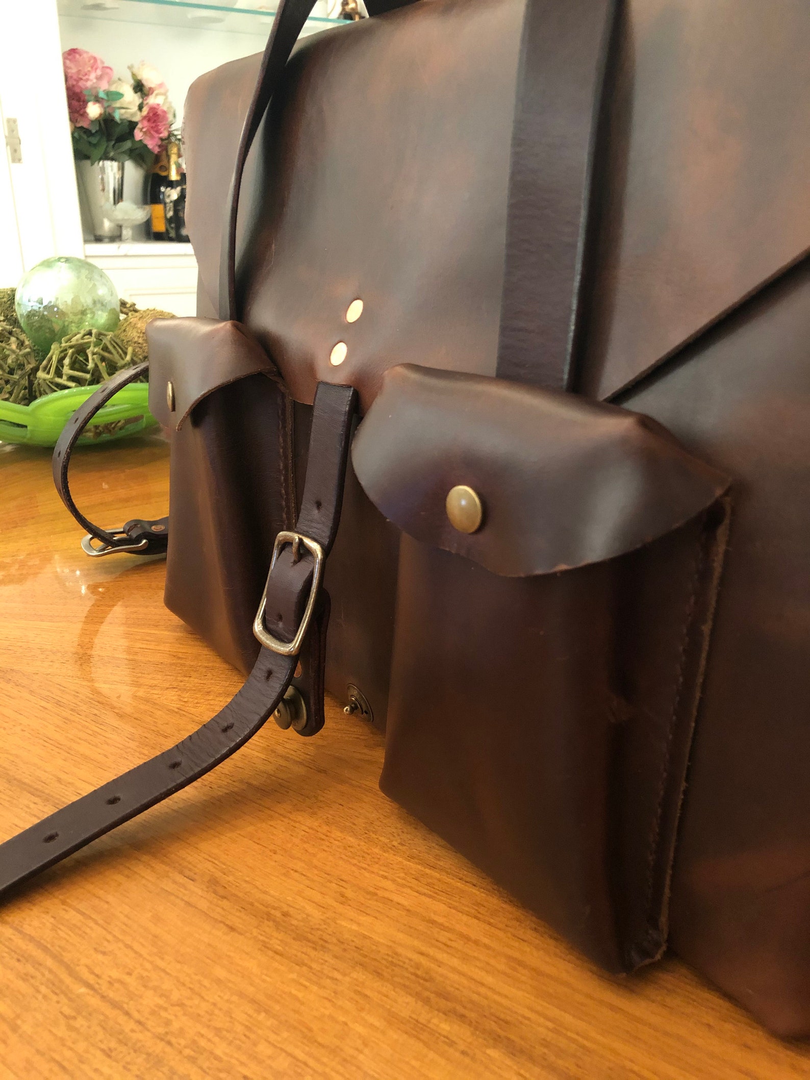 The All American Leather Field Briefcase - Etsy