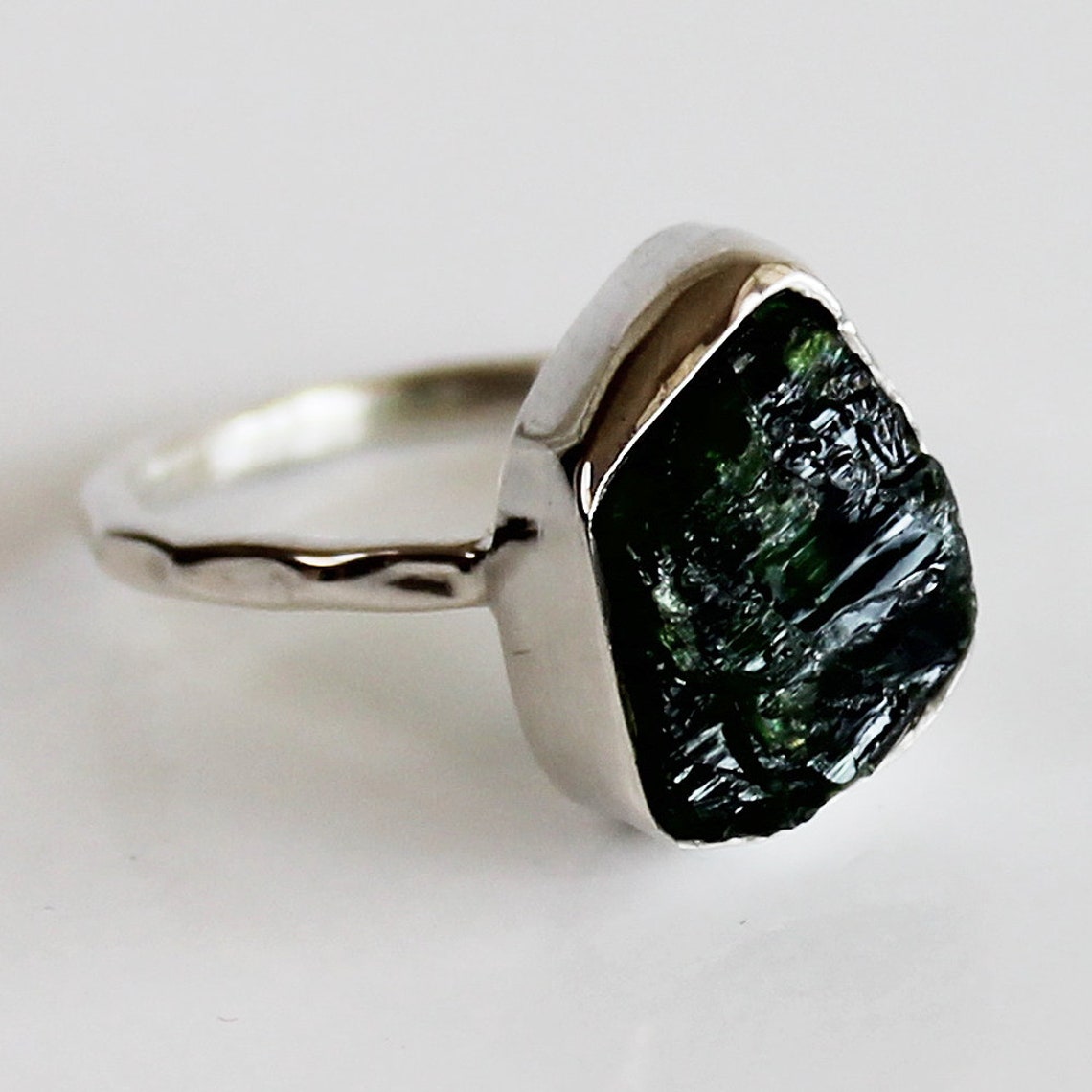 925 Solid Sterling Silver Raw Rough Cut Semi Precious Natural - Etsy