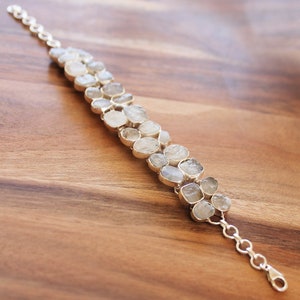 925 Solid Sterling Silver Raw Rough Cut Semi Precious Natural - Etsy