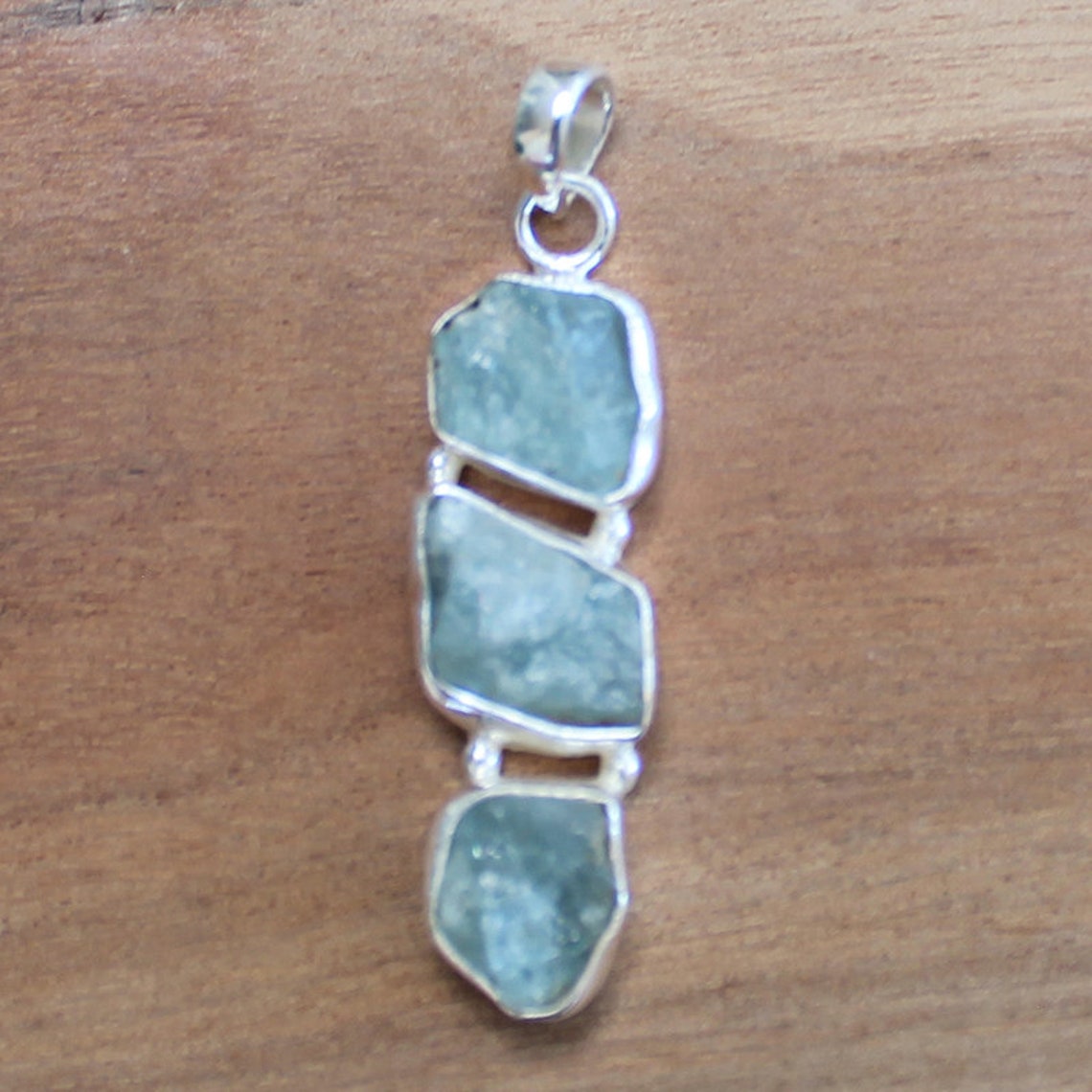 925 Solid Sterling Silver Raw Rough Cut Semi Precious Natural - Etsy