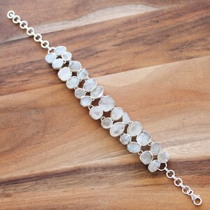 925 Solid Sterling Silver Raw Rough Cut Semi Precious Natural - Etsy