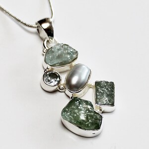 Gorgeous 925 Solid Sterling Silver Raw Rough Cut and Faceted - Etsy