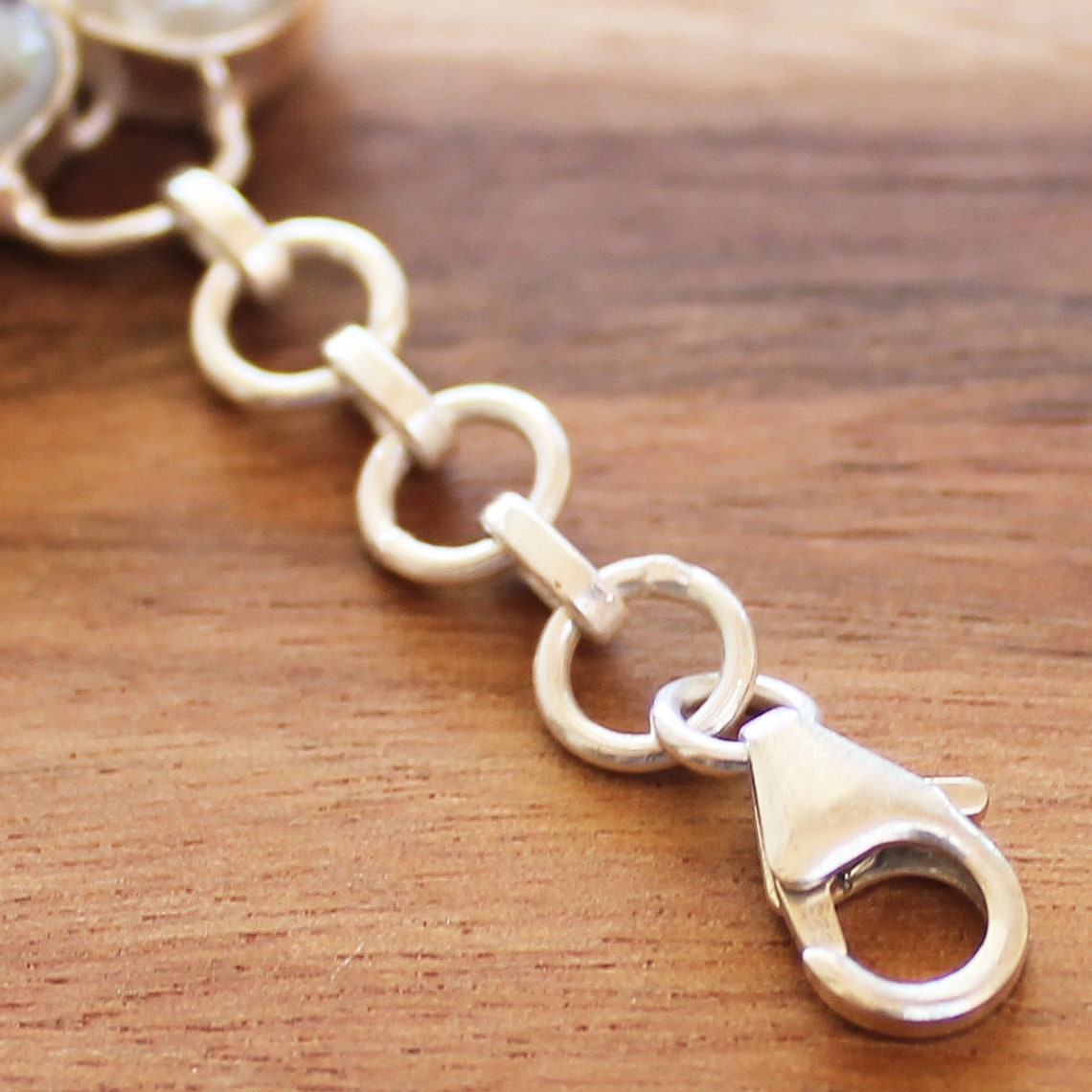 925 Solid Sterling Silver Raw Rough Cut Semi Precious Natural - Etsy