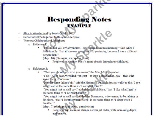 Printable Responding Essay Analysis Checklist - Etsy